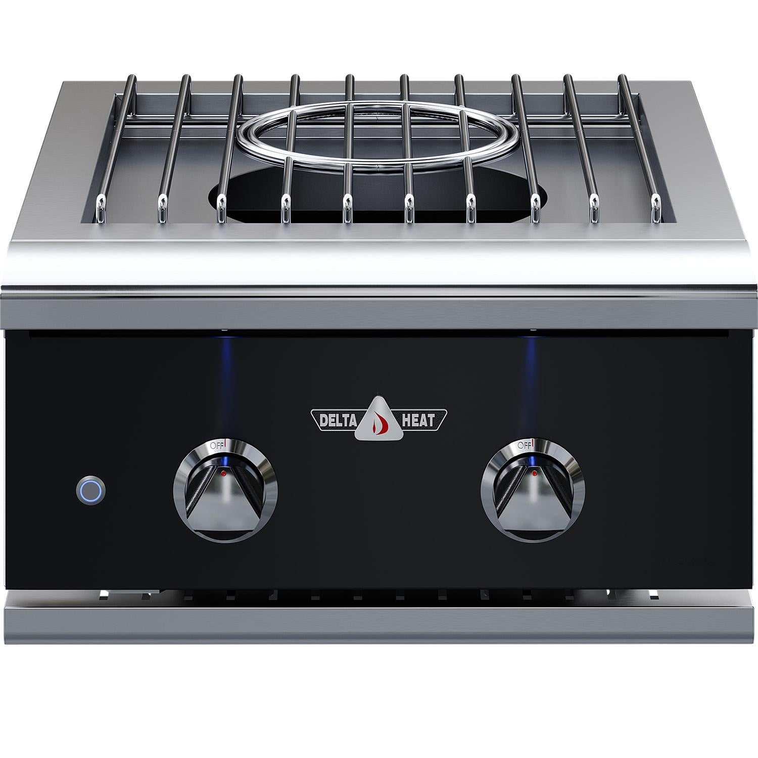 Delta Heat 22-Inch Built-In Natural Gas Power Burner - Black Control P