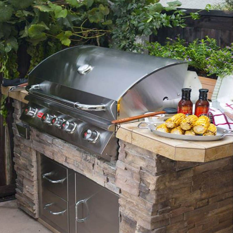 Bull Angus 30 Inch 4 Burner Built-In Grill With Rotisserie - Smoker Guru