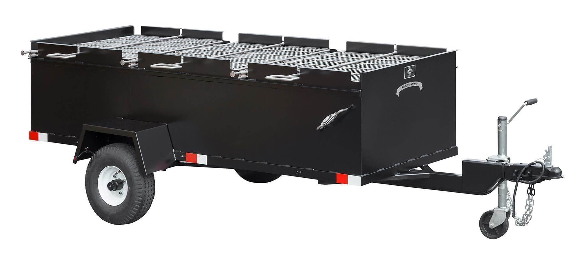 Meadow Creek BBQ96 Commercial Chicken Cooker Trailer (3 Pits) - Smoker Guru