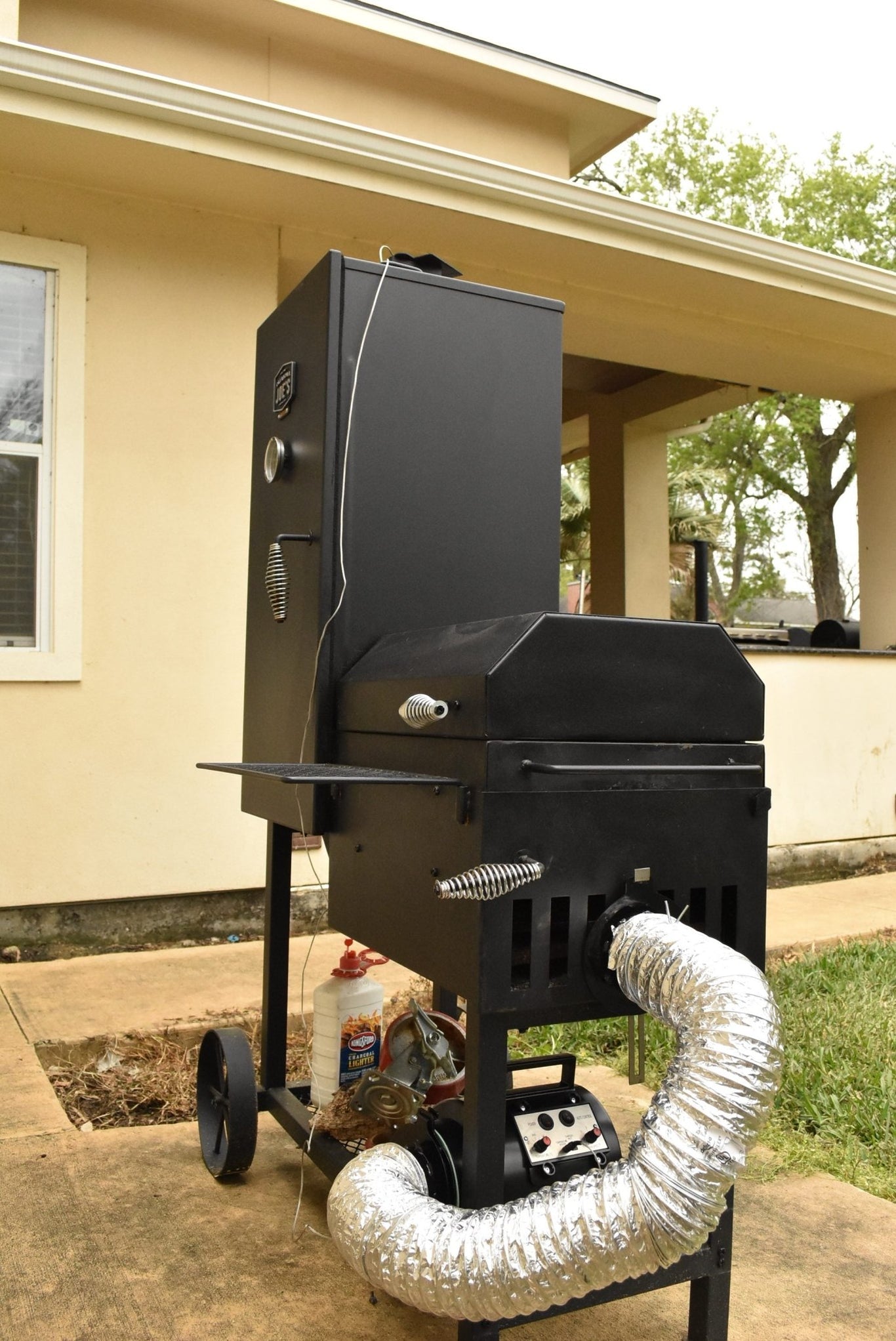 Perfect Draft BBQ Blower 2.0 System & Flex Hose (For Large Smokers ...