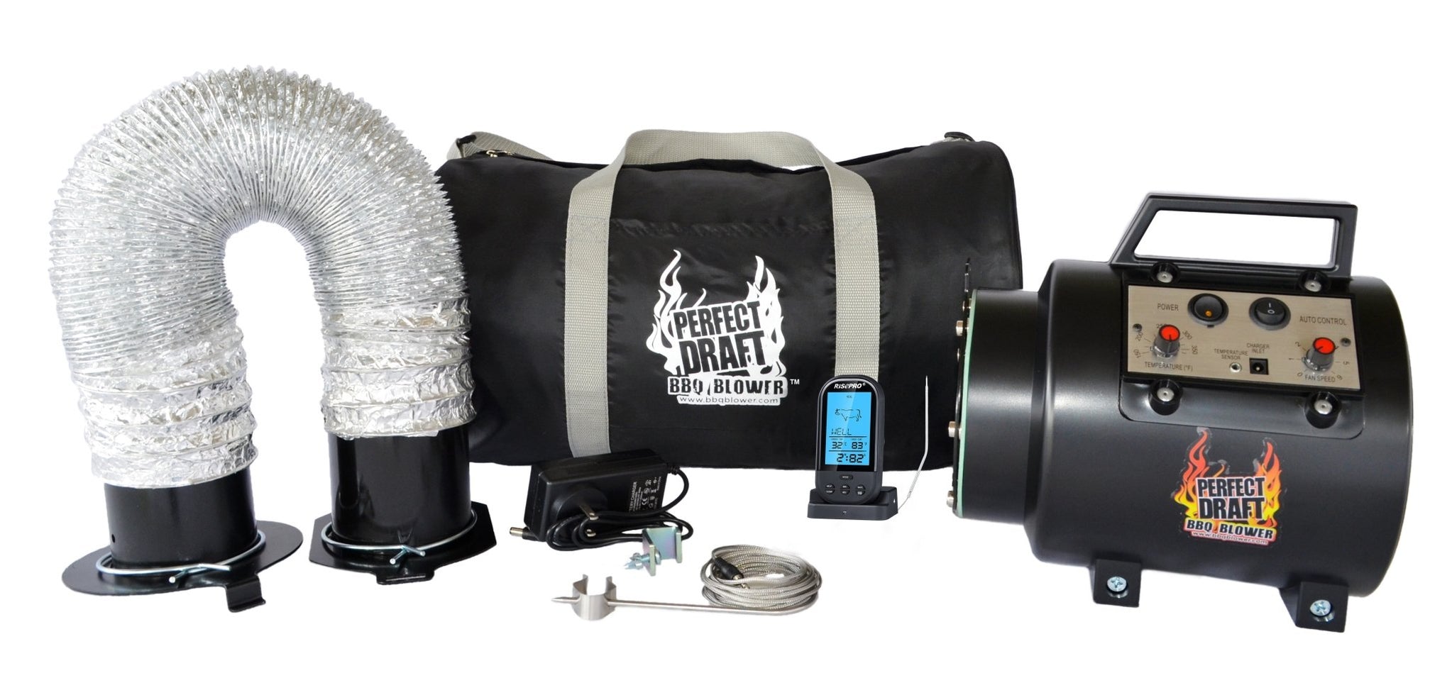Perfect Draft BBQ Blower Complete System For Offset Smokers (Best Value ...