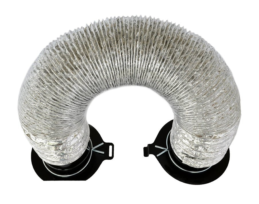 Perfect Draft Metal Adapter & Flexible Hose with Clamps for BBQ Blower