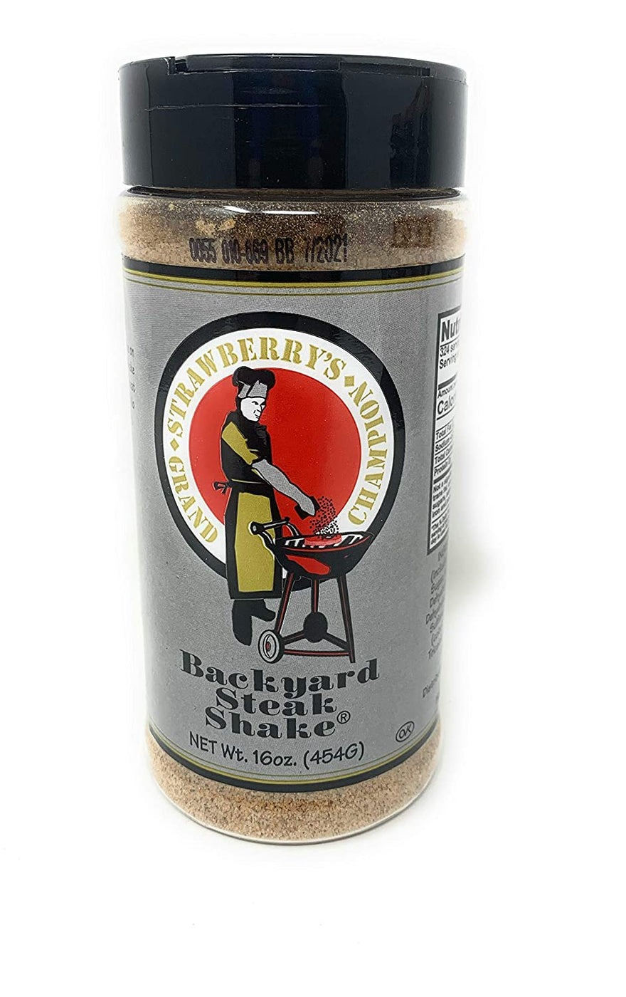 Strawberry's Grand Champion Backyard Steak Shake Seasoning 16 oz.