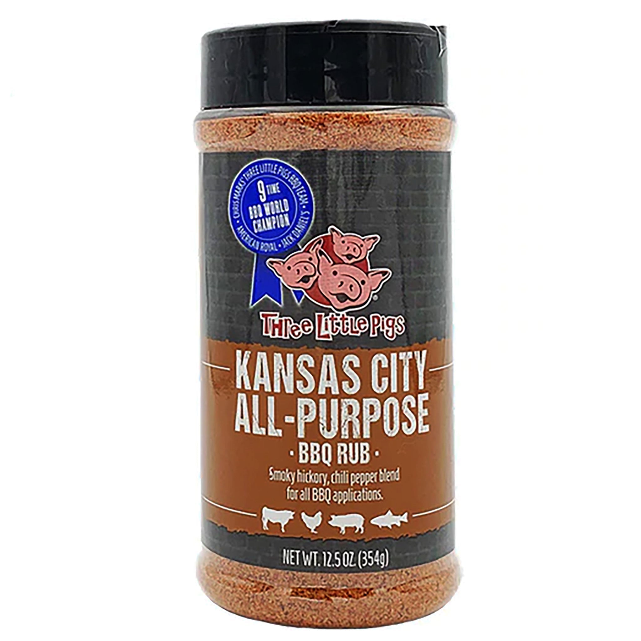 Three Little Pigs Kansas City All-Purpose BBQ Rub 12.5 oz.